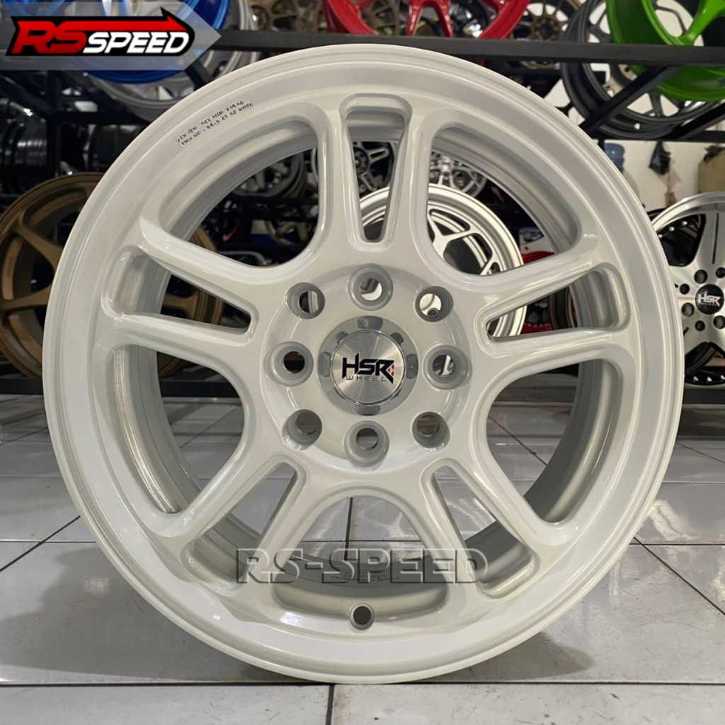 Jual Velg Mobil Kia Pisto Wuling Air Ev Karimun Ring 14 Pelak Racing Hsr Nx Spo R 14 Warna Putih ...