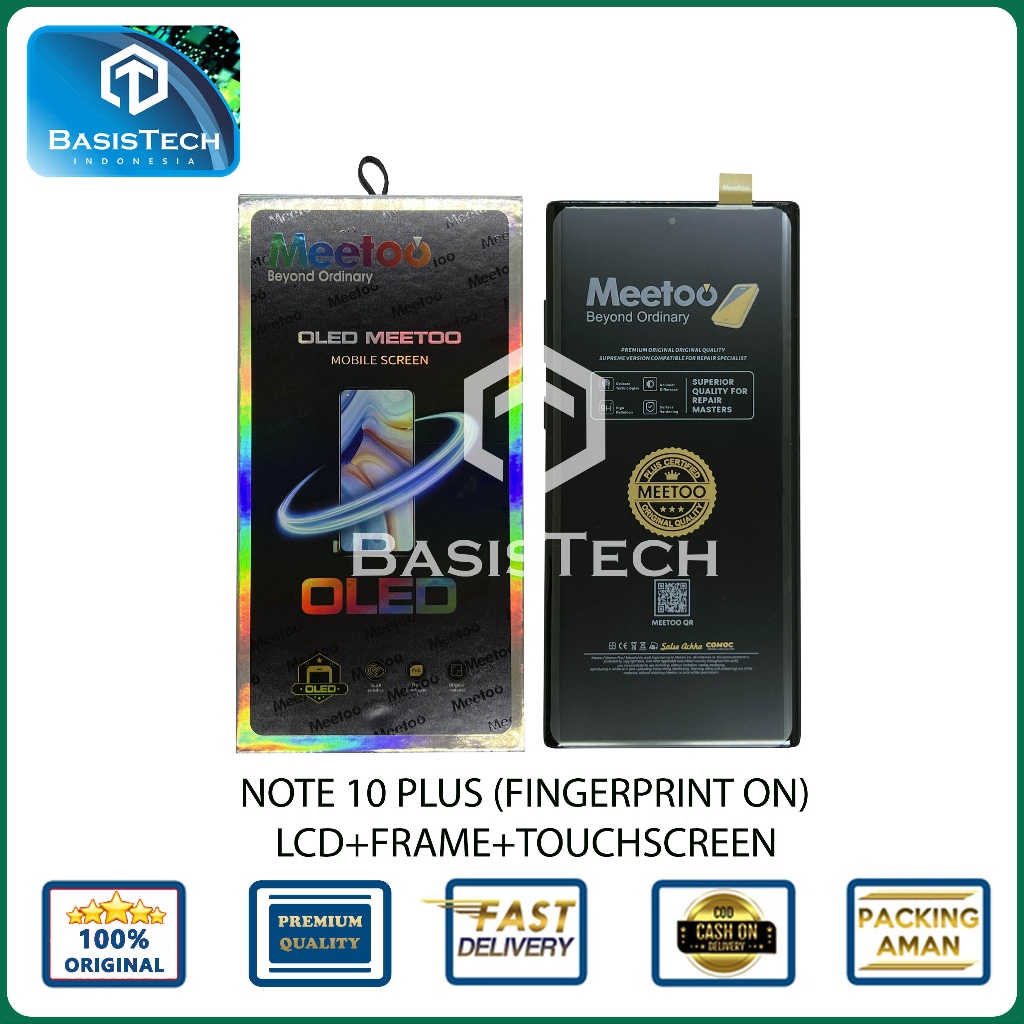 Jual LCD SAMSUNG NOTE 10 PLUS - N975 +FRAME - BISA FINGERPRINT - OLED ...