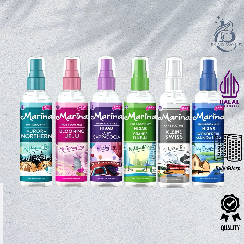 Jual Marina Hair & Body Mist 100ml / Parfum Marina | Shopee Indonesia