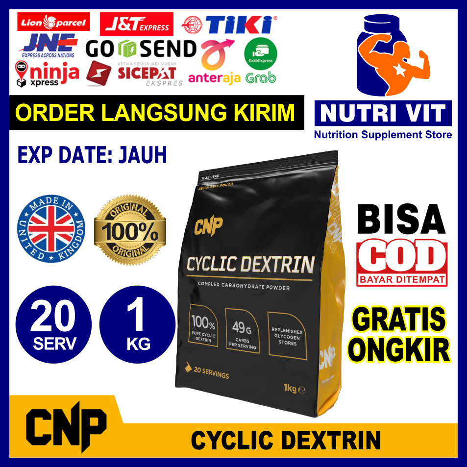 Jual CNP Cyclic Dextrin 1 Kg 20 Servings CNP Complex Carbohydrate Powder 20 Serving 1Kg CNP ...