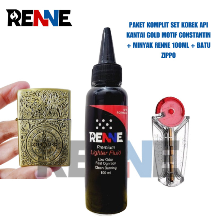 Jual Paket Komplit Korek Api Kantai Gold Constantinopel + Minyak RENNE ...
