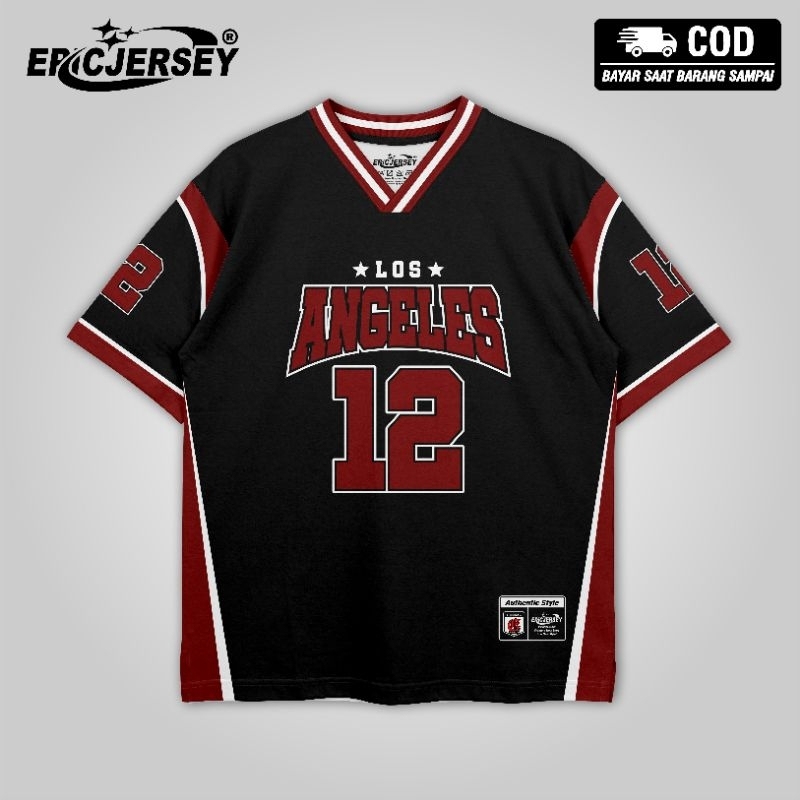 Jual RZQ /12 / Number Series / Jersey / Streetwear /Oversize /Boxy Fit ...