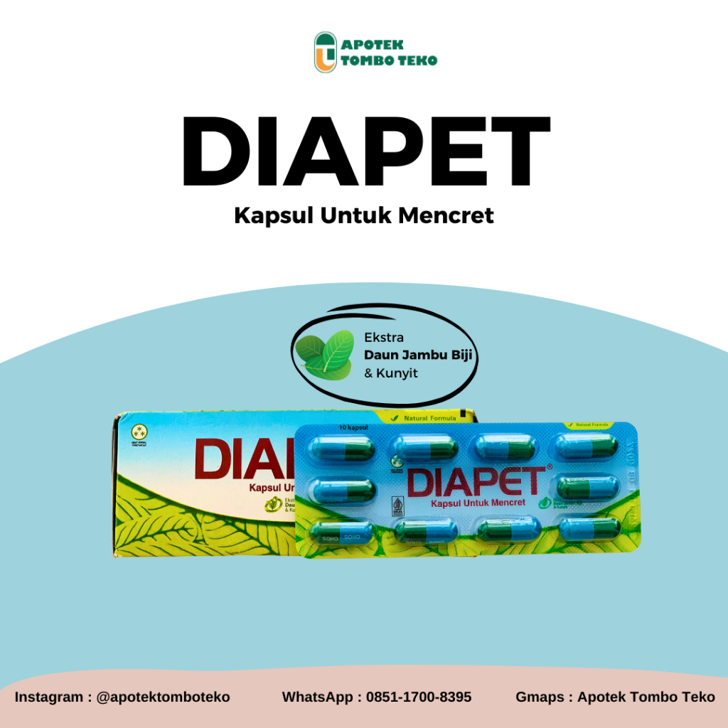 Jual Diapet Kapsul Untuk Mencret isi 10 kapsul | Shopee Indonesia
