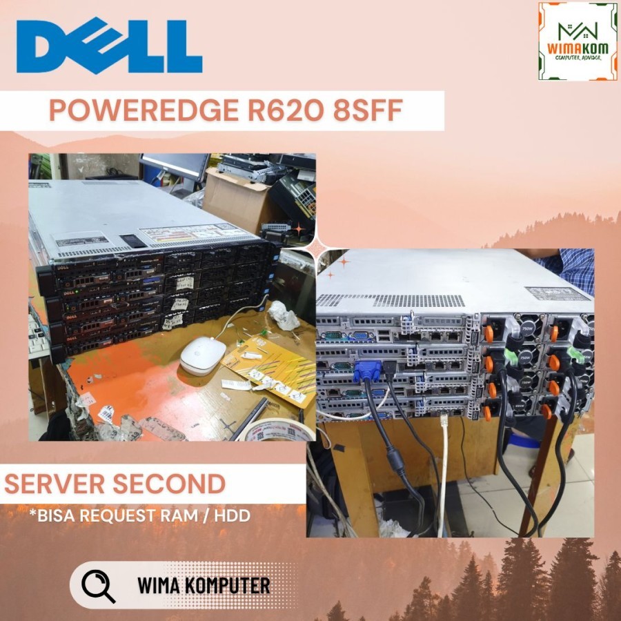 Jual Dell Power Edge R620 Xeon E5 2670v2x2 40 core up Max 3.3ghz ...