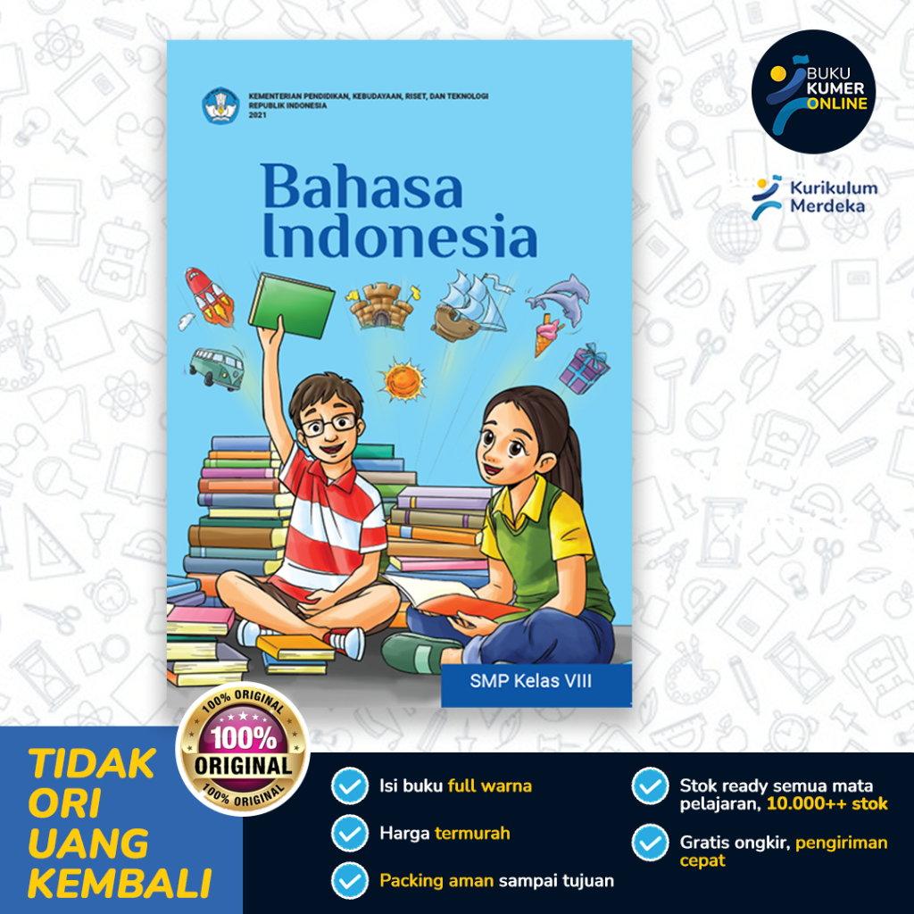 Jual Buku Bahasa Indonesia Kelas 8 SMP - Buku Paket Siswa - Kurikulum Merdeka | Shopee Indonesia