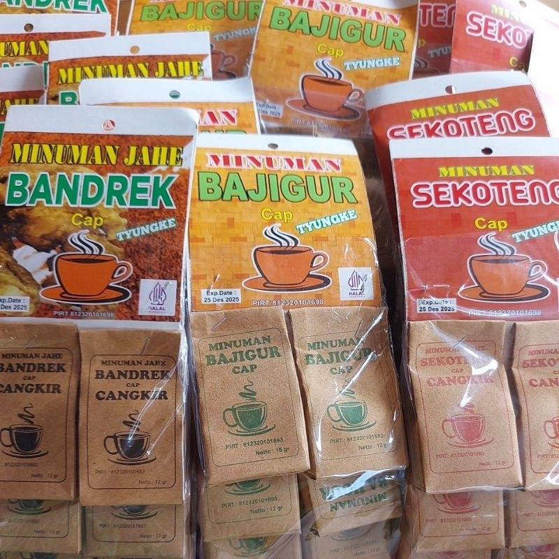 Jual MINUMAN BANDREK, BAJIGUR, SEKOTENG ISI 10 | Shopee Indonesia