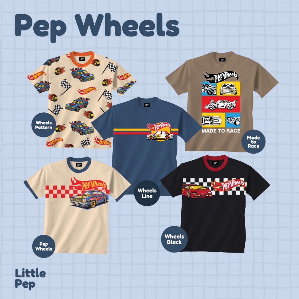 Jual Little Pep - Pep Wheels - Baju anak dan dewasa motif mobil mainan ...