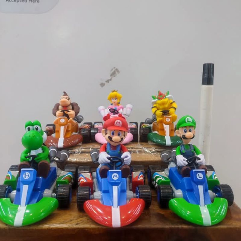 Jual mainan mario kart mario bross yoshi luigi donkey peach ...