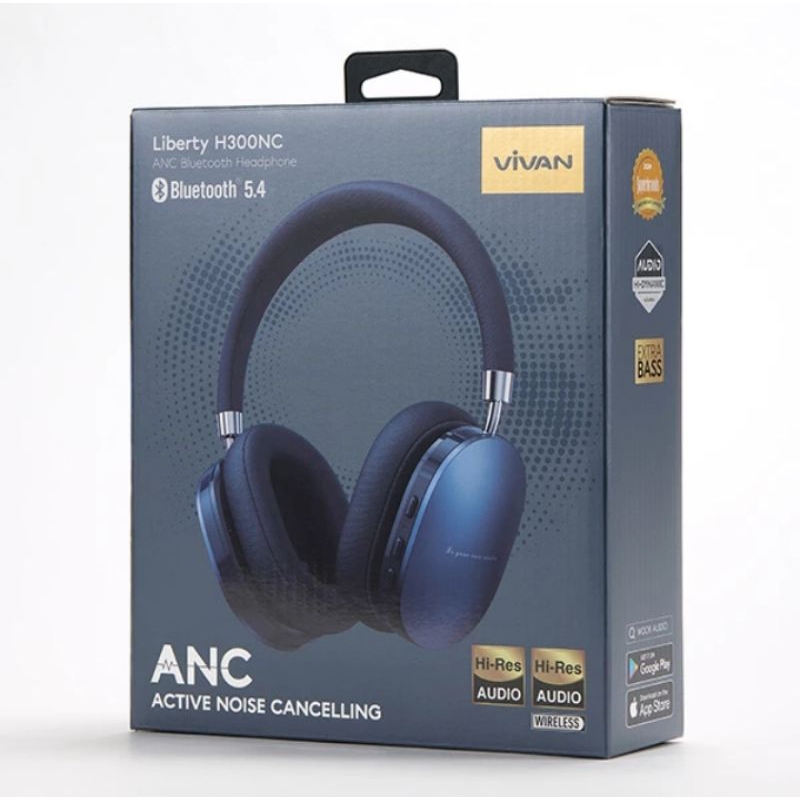 Jual Vivan Liberty H300 NC Headphone Wireless Bluetooth 5.4 ANC HI-RES ...