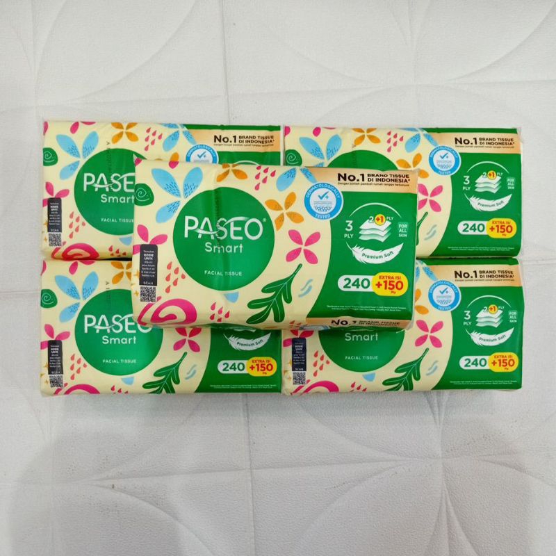 Jual Tisu Paseo 390 Smart facial tissue // Tisu Paseo Smart facial ...