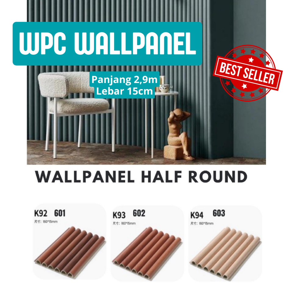 Jual Wallpanel WPC Indoor 2,9m | Dekorasi Hiasan Dinding Setengah ...