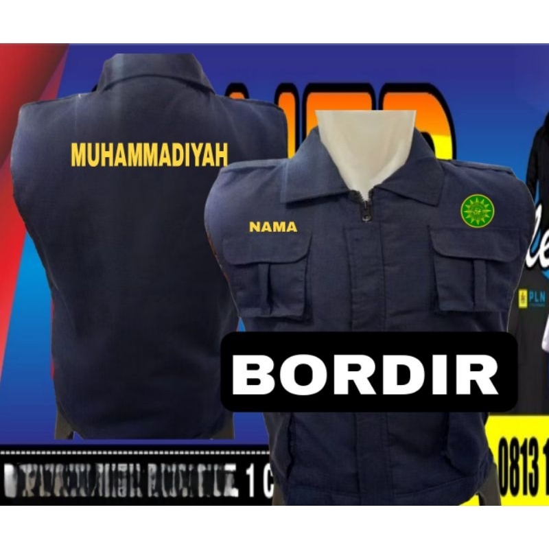 Jual Rompi Muhammadiyah rompi vest muhamadiyah rompi kerja Muhammadiyah ...