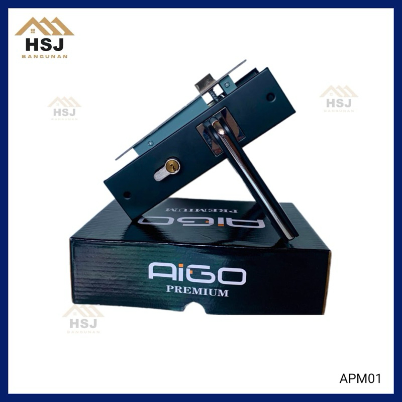 Jual Kunci Pintu Rumah Handle / Selot Kamar Tidur PREMIUM AIGO / Gagang ...