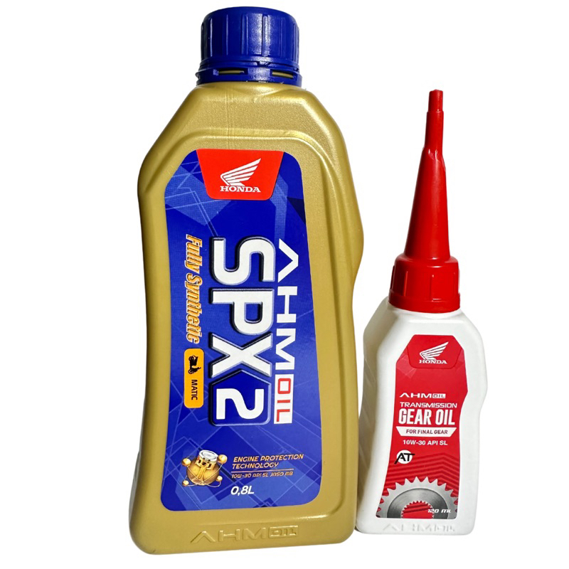 Jual Paket hemat oli SPX 2 800ml dan oli ahm gear 120ml | Shopee Indonesia
