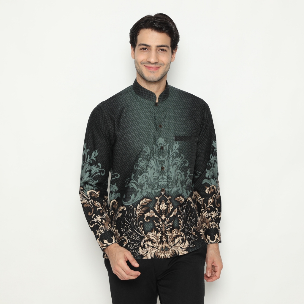 Jual Kemeja Koko Batik Pria Emerald Green Spesial Ramadhan Limited ...