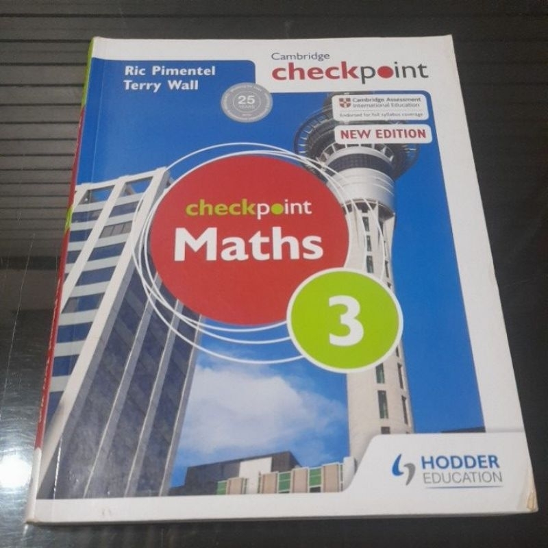 Jual HODDER EDUCATION/CAMBRIDGE CHECKPOINT MATHS 3 STUDENTBOOK | Shopee ...