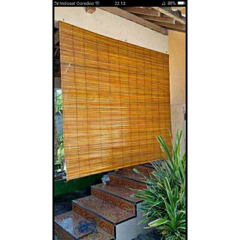 Jual TIRAI KEREI KULIT BAMBU SAWIT gulung 2,5X3 meter | Shopee Indonesia