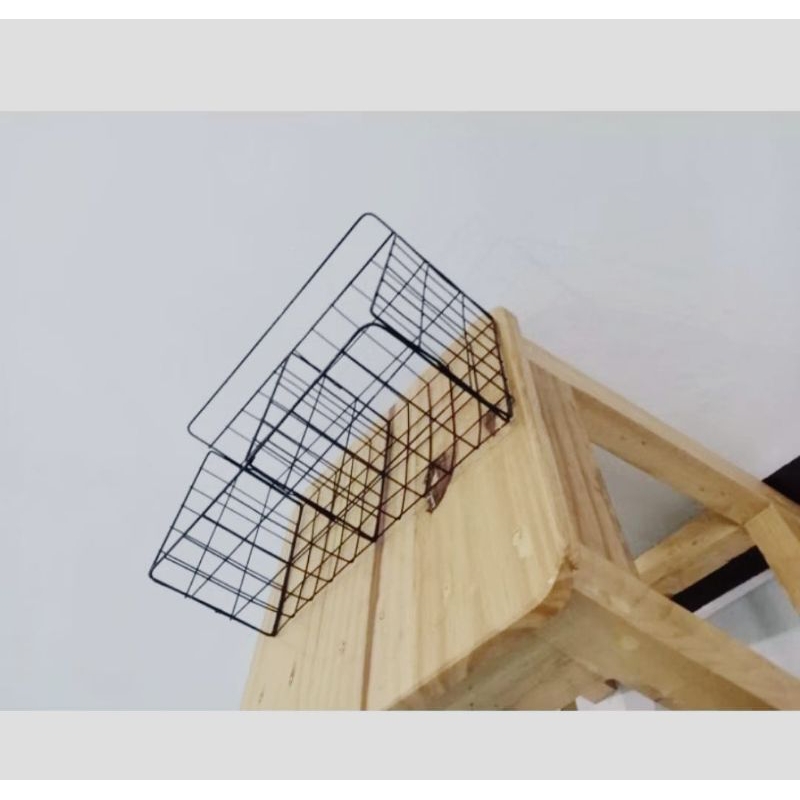 Jual rak sabun kotak 2 sekat ]Rak Keranjang Jaring Bahan Besi Rak ...