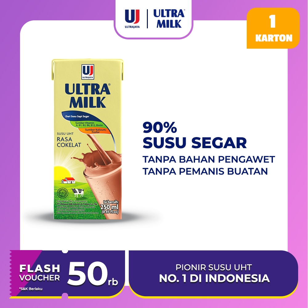 Jual Ultra Milk Chocolate 250 ml | Shopee Indonesia