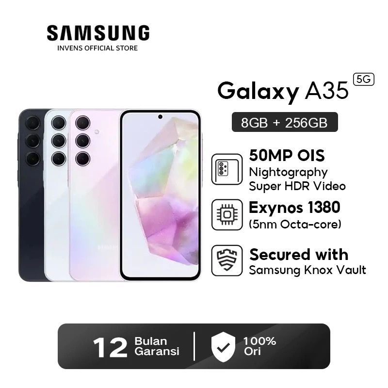 Jual SAMSUNG Galaxy A35 5G 8/256GB Garansi Resmi Samsung | Shopee Indonesia