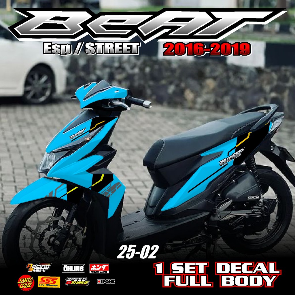 Jual COD TERBARU Decal Stiker DECAL BEAT ESP BEAT STREET TAHUN 2017 ...