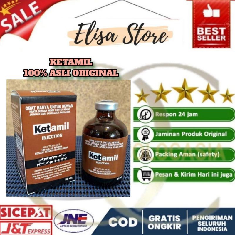 Jual Ketamil ILIUM INJECTION ASLI ORIGINAL Untuk hewan | Shopee Indonesia