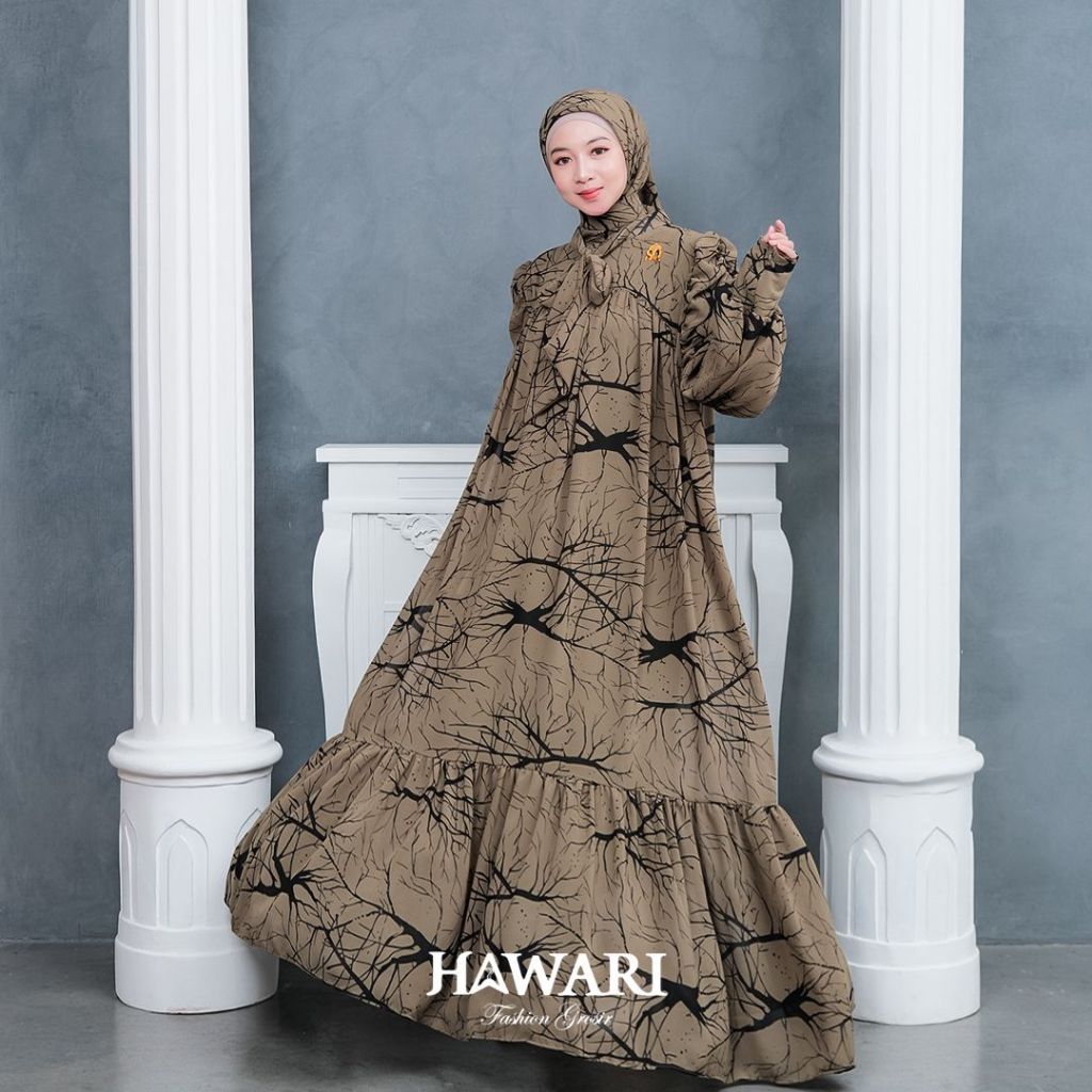 Jual HAWARI - Set Hijab Sandrina Series Gamis Muslim Wanita Elegan By ...