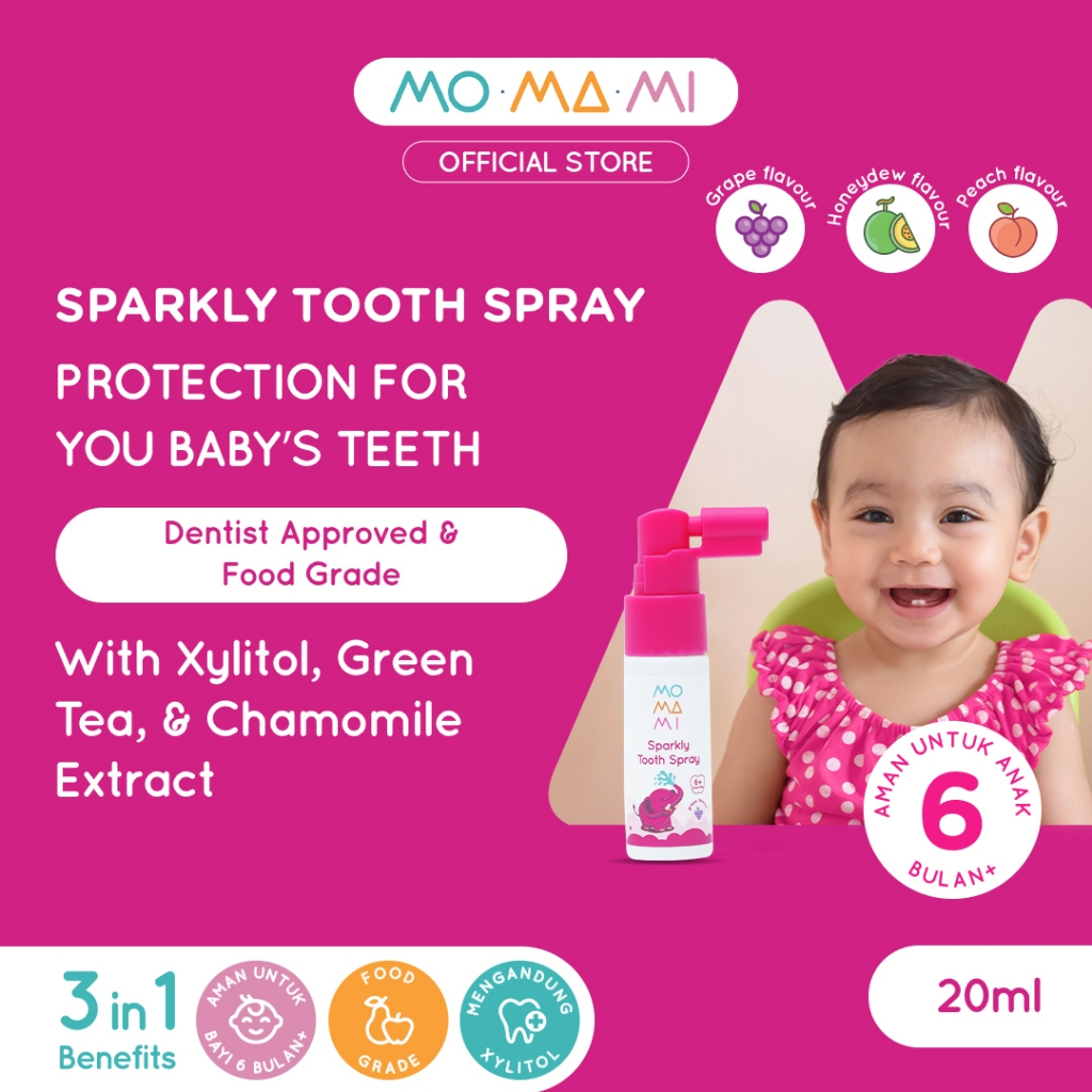 Jual Momami Sparkly Tooth Spray 20ml - Semprotan Perawatan Gigi Anak ...