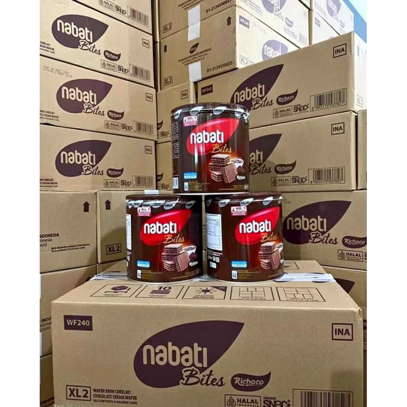 Jual WAFER NABATI KALENG COKELAT DAN KEJU 1DUS | Shopee Indonesia