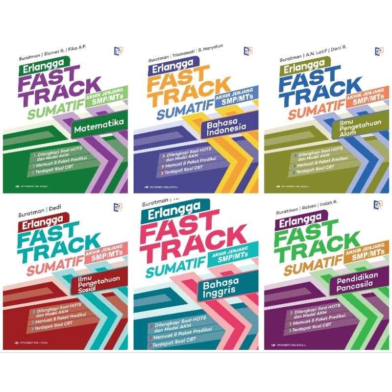 Jual Erlangga Fast Track Sumatif untuk SMP/MTs 2025 | Shopee Indonesia