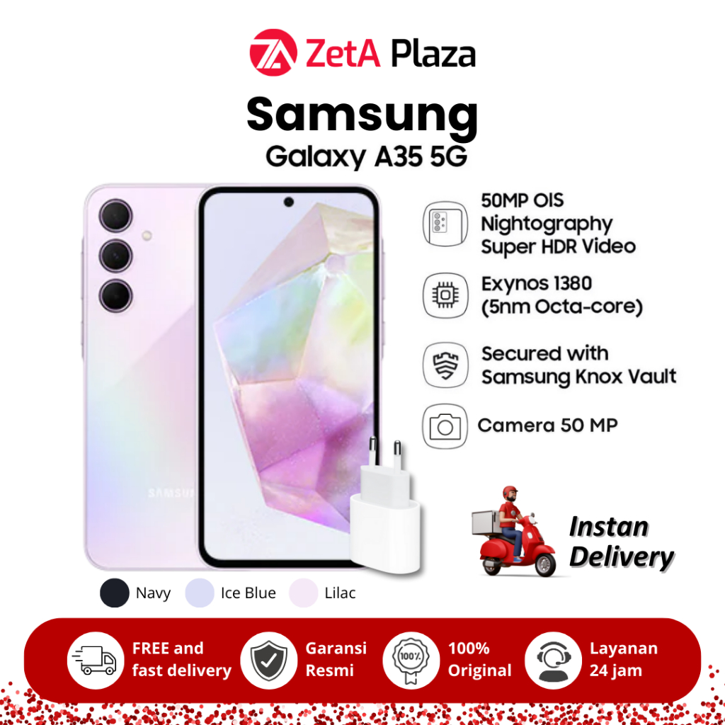 Jual SAMSUNG GALAXY A35 5G RAM 8/256GB Garansi Resmi SEIN | Shopee Indonesia