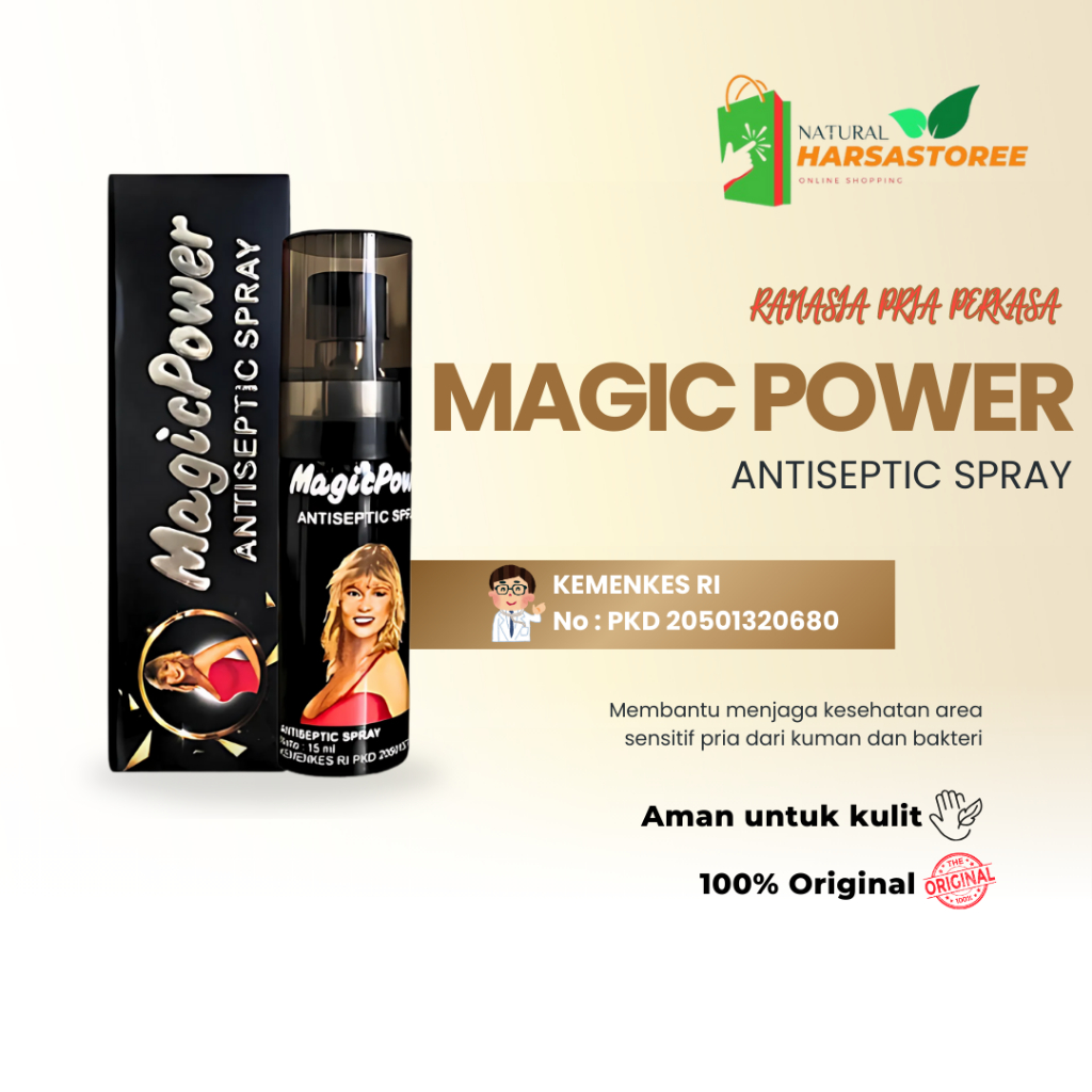 Jual COD Magic Power Antiseptic Spray 15ml Tissue Magic Pria Original ...
