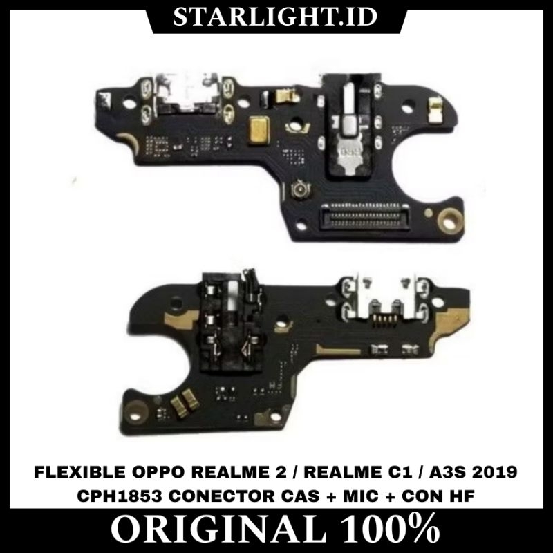 Jual FLEXIBLE FLEKSIBEL BOARD KONEKTOR CONNECTOR CHARGER PAPAN CAS ORI+IC OPPO REALME 2 / REALME ...