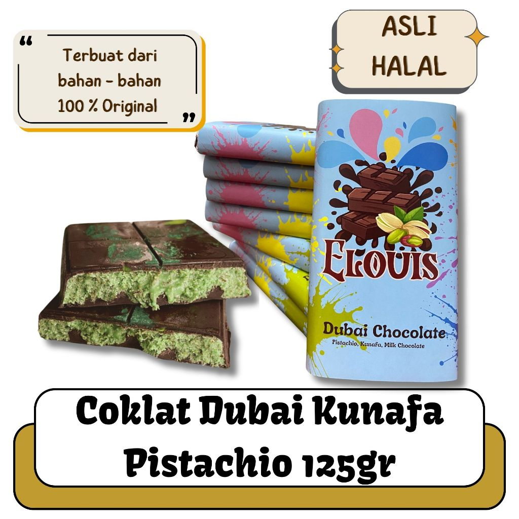Jual COKLAT DUBAI 100% ORIGINAL ASLI 250GR I COKELAT DUBAI VIRAL I COKLAT DUBAI PISTACHIO KUNAFA ...