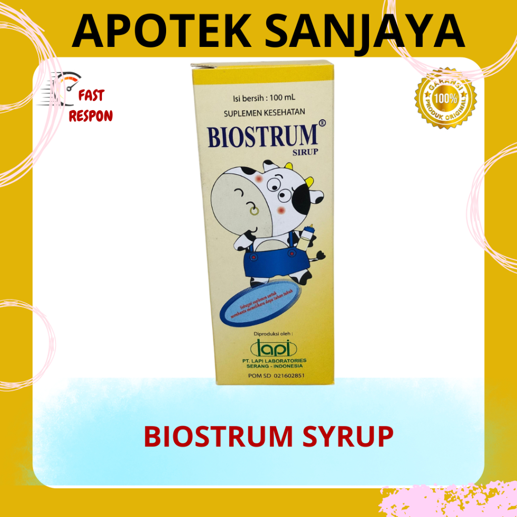 Jual BIOSTRUM SIRUP / BOTOL ISI 100 ML / VITAMIN NAFSU MAKAN / IMUN ...