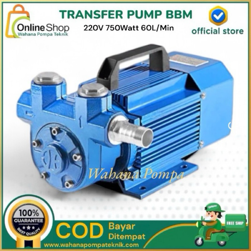 Jual Pompa transfer BBM Solar/Bensin Fuel pump Explosion Proof AC 220V ...