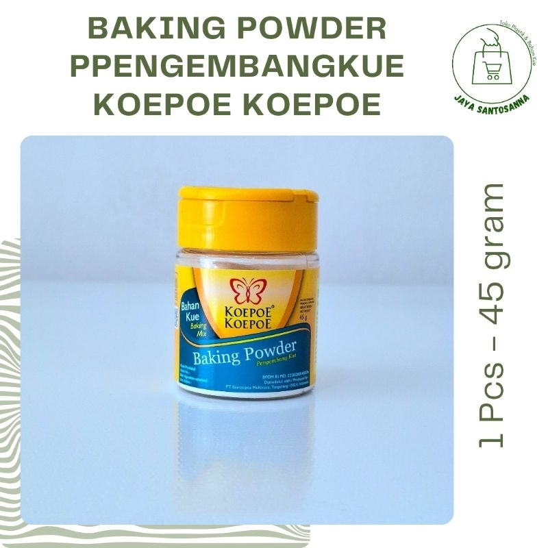 Jual Bahan Kue Pengembang Kue | Baking Powder | Koepoe Koepoe 45 gram ...