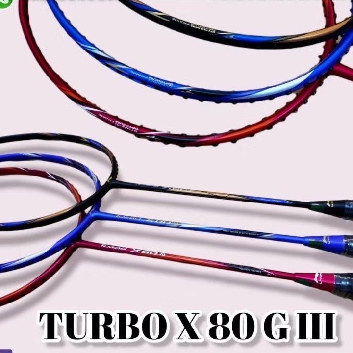 Jual raket badminton lining turbo x 80 gen 3 III | Shopee Indonesia