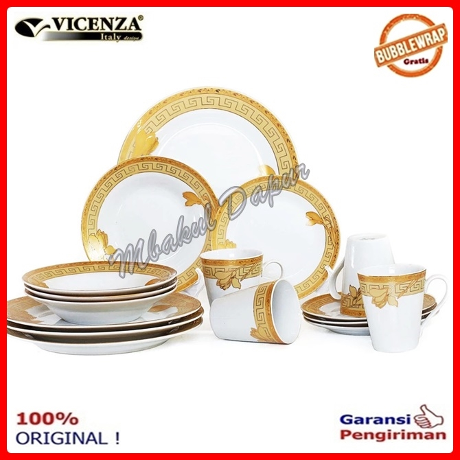 Jual Peralatan Makan Set Dinner Set Piring Makan Set 16 Pcs Vicenza ...