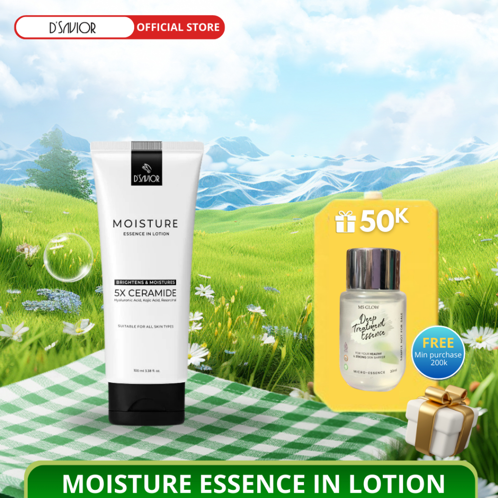 Jual D'SAVIOR Moisture Essence in Lotion 5X CERAMIDE 100ml ...