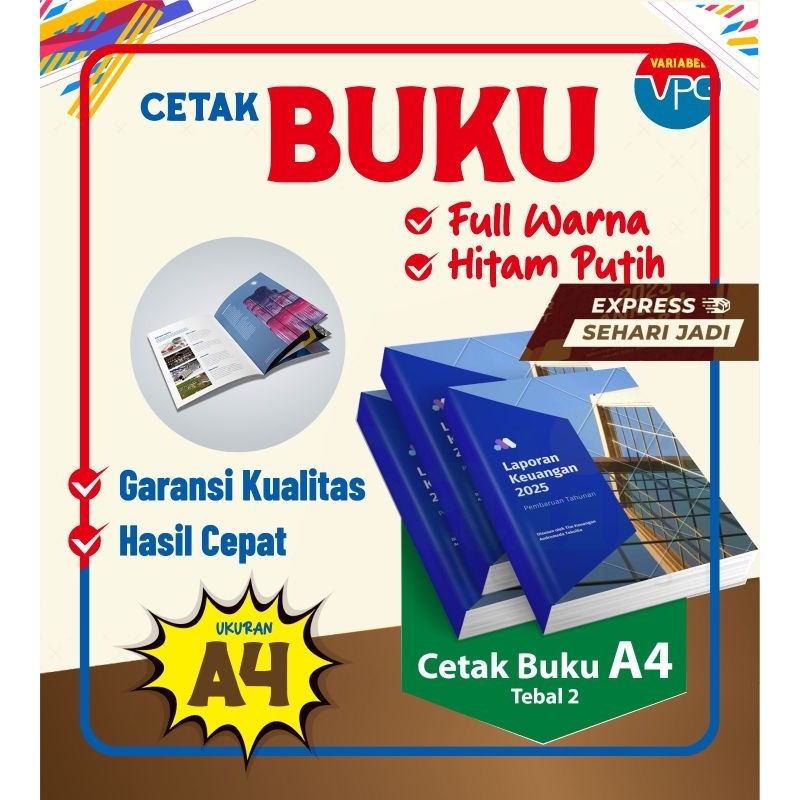 Jual CETAK BUKU A4 [] PRINT BUKU A4 [] CETAK/PRINT BUKU A4 BERWARNA ...