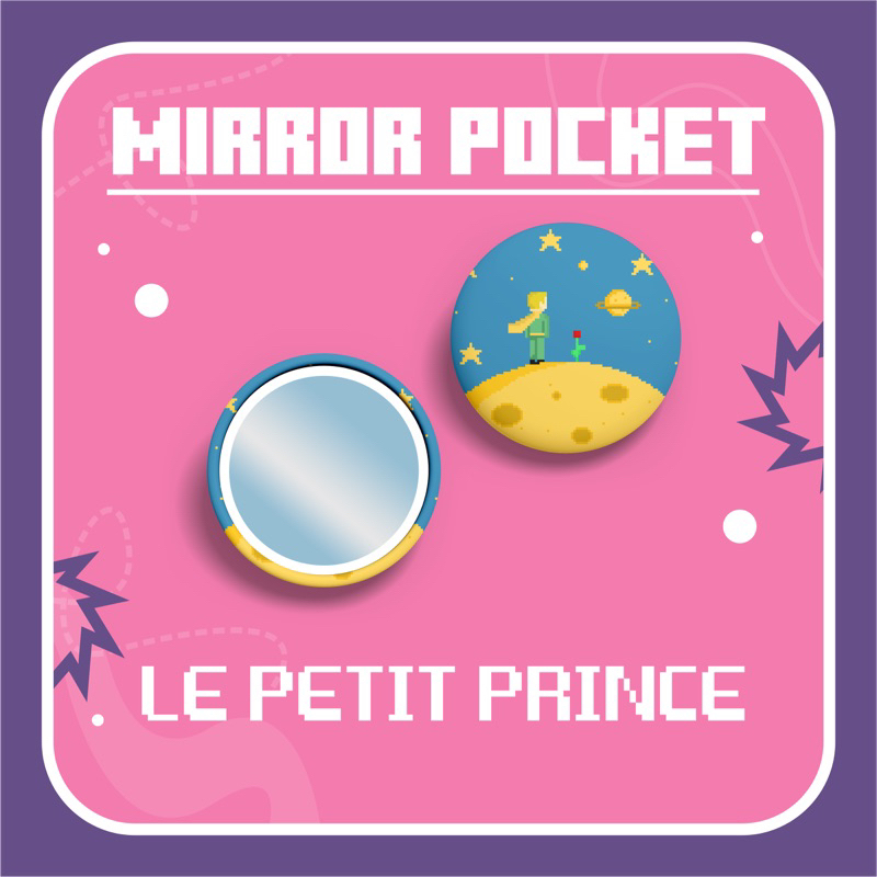Jual Mirror Pocket Le Petit Prince/Mirror pocket/Pixel art/Animation ...