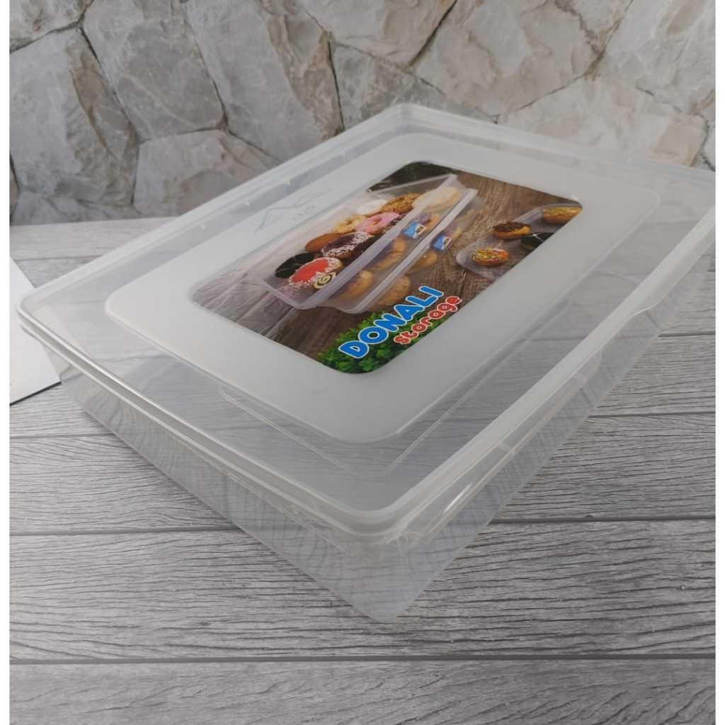 Jual Tempat Penyimpanan Makanana Kotak Donut Donat 5500 ml kotak ...