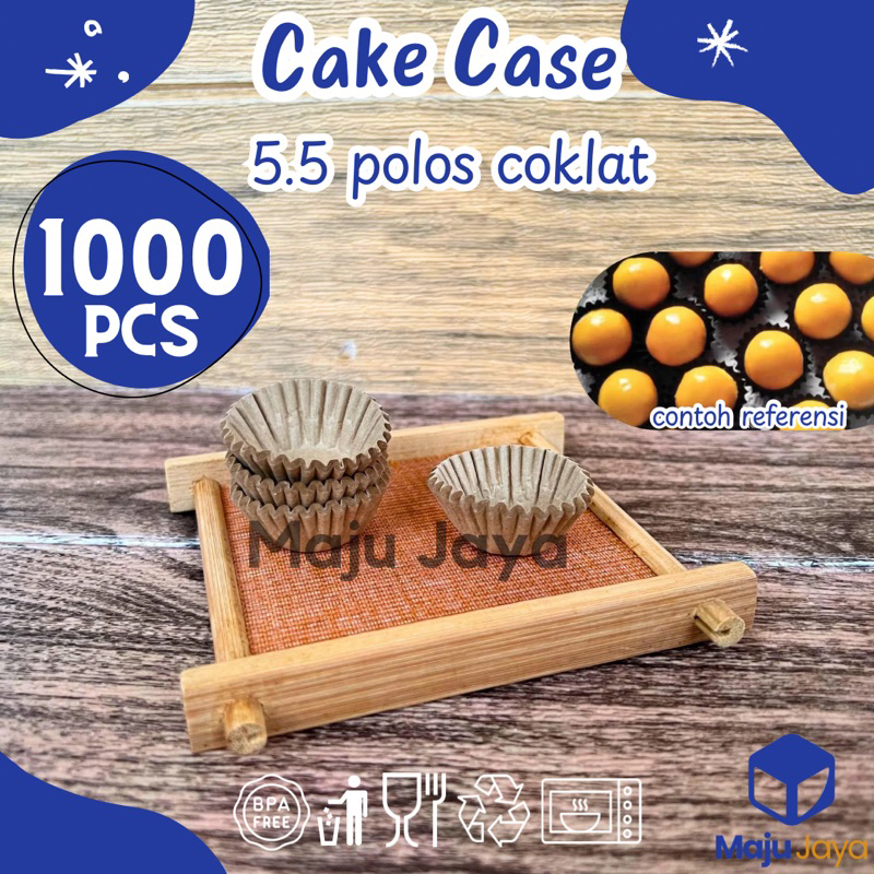 Jual Maju Jaya - Paper Cake Case 5.5 cm Cup Kue Kering Roti / Kertas ...