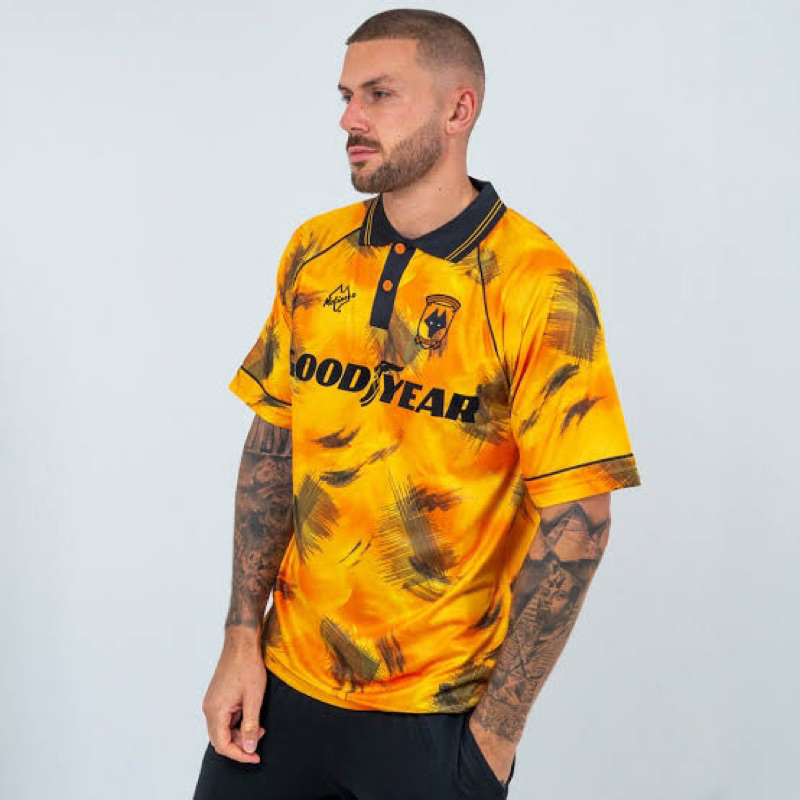 Jual Jersey WOLVES retro tahun 93/94 full printing | Shopee Indonesia