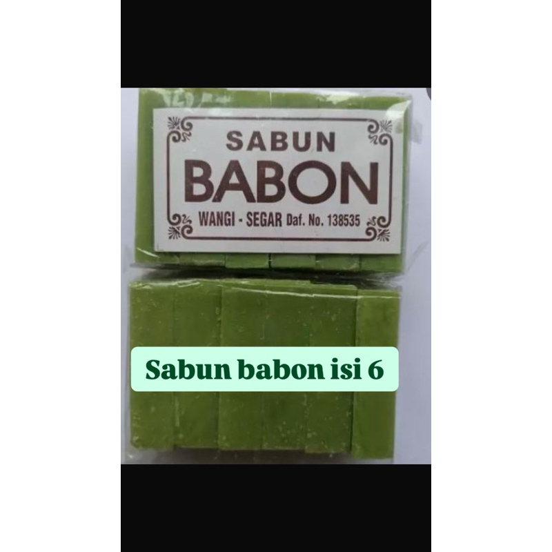 Jual SABUN JADUL BABON SABUN HIJAU KODOK KATAK ISI 6 BATANG | Shopee ...