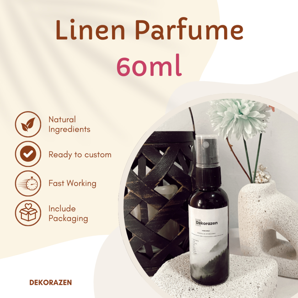 Jual Linen Parfum 60ml Botol Spray Penghilang Bau Ruangan Home ...