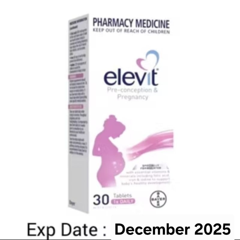 Jual elevit tablet preconception and pregnancy 1 strip isi 10 tablet ...