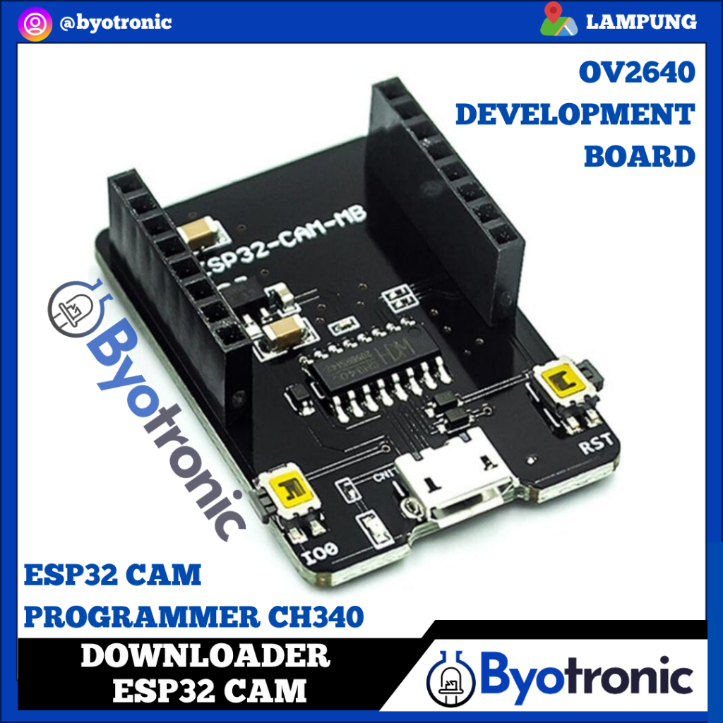 Jual Downloader ESP32 CAM Peogammer CH340 OV2640 Development Board ...