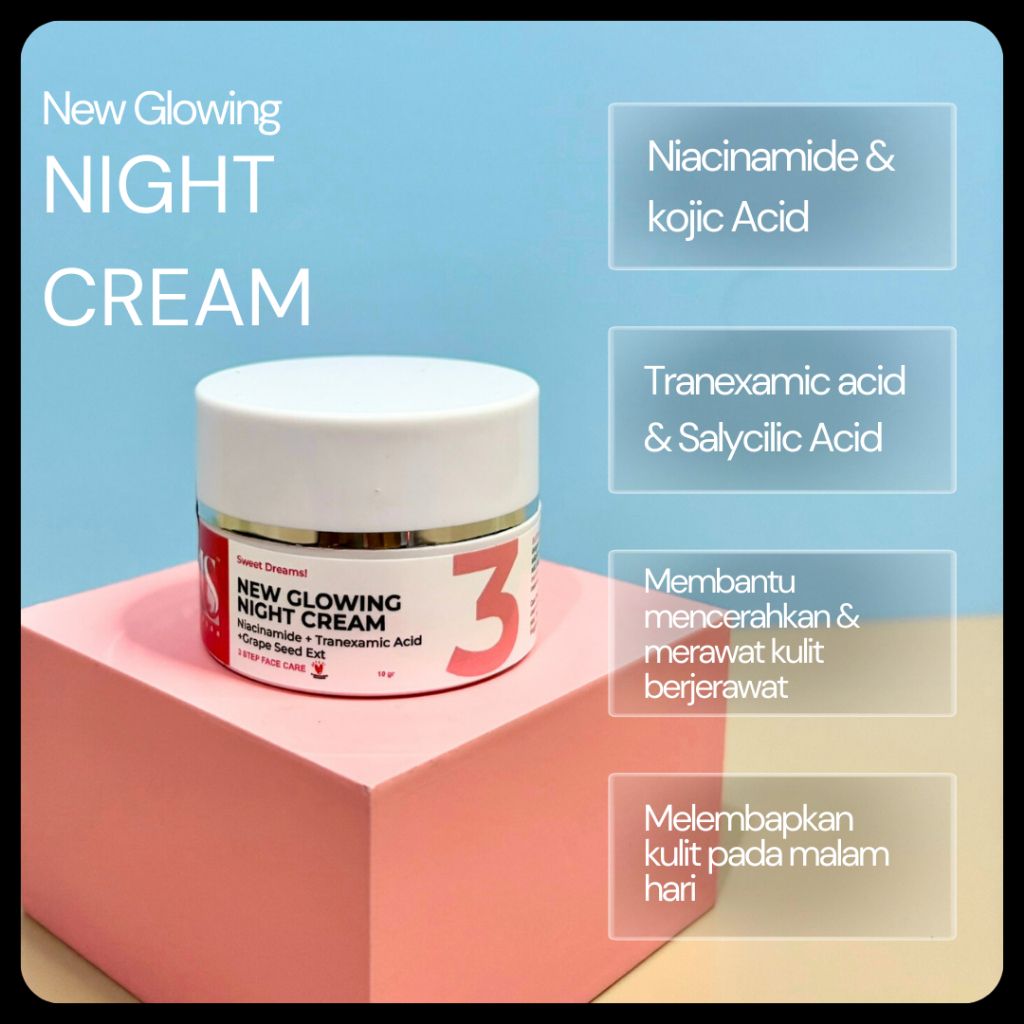 Jual LS SKINCARE NIGHT CREAM BOOSTER BRIGHTENING CREAM MALAM SUSAH ...